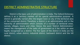 District administration grade 6 | PPTX