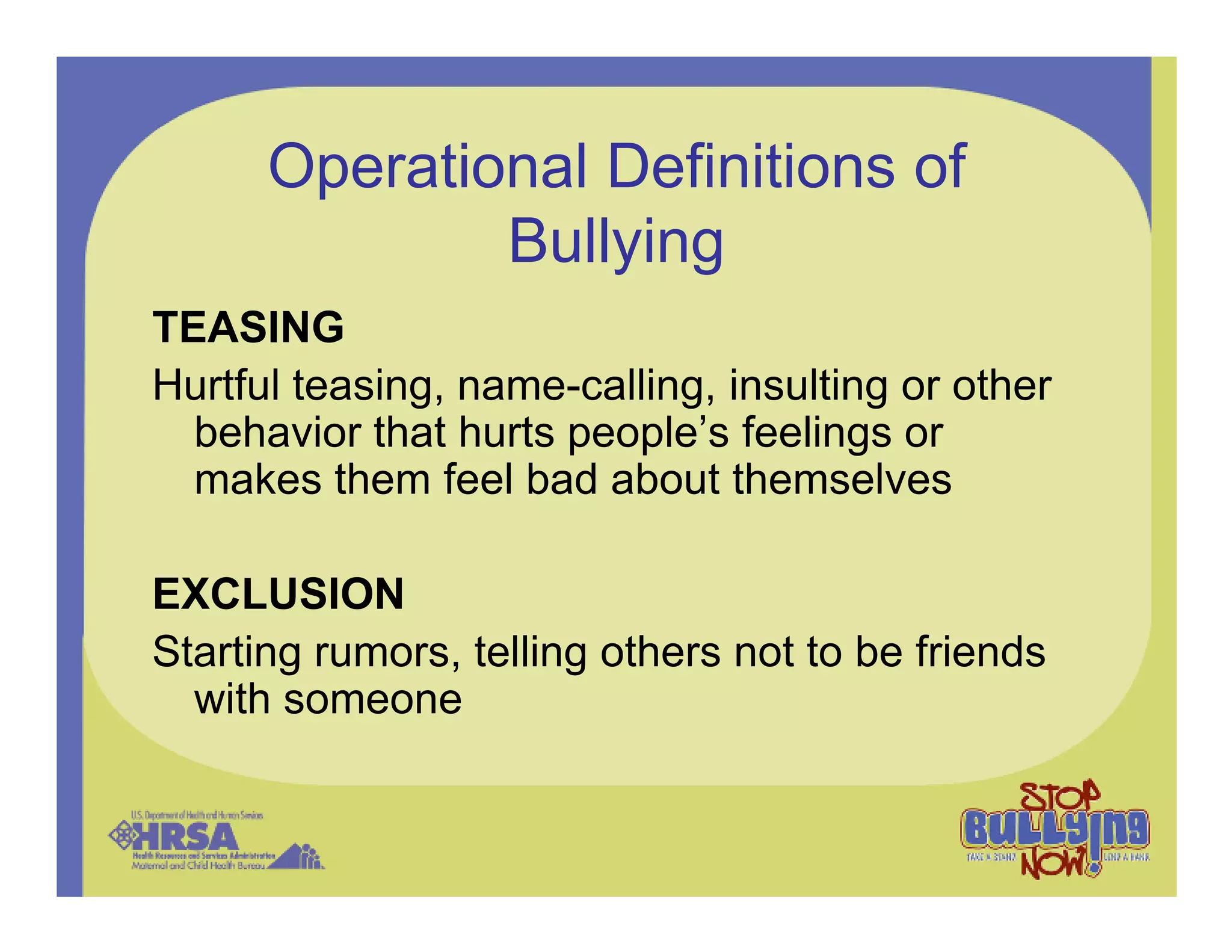 District anti bullying training | PDF