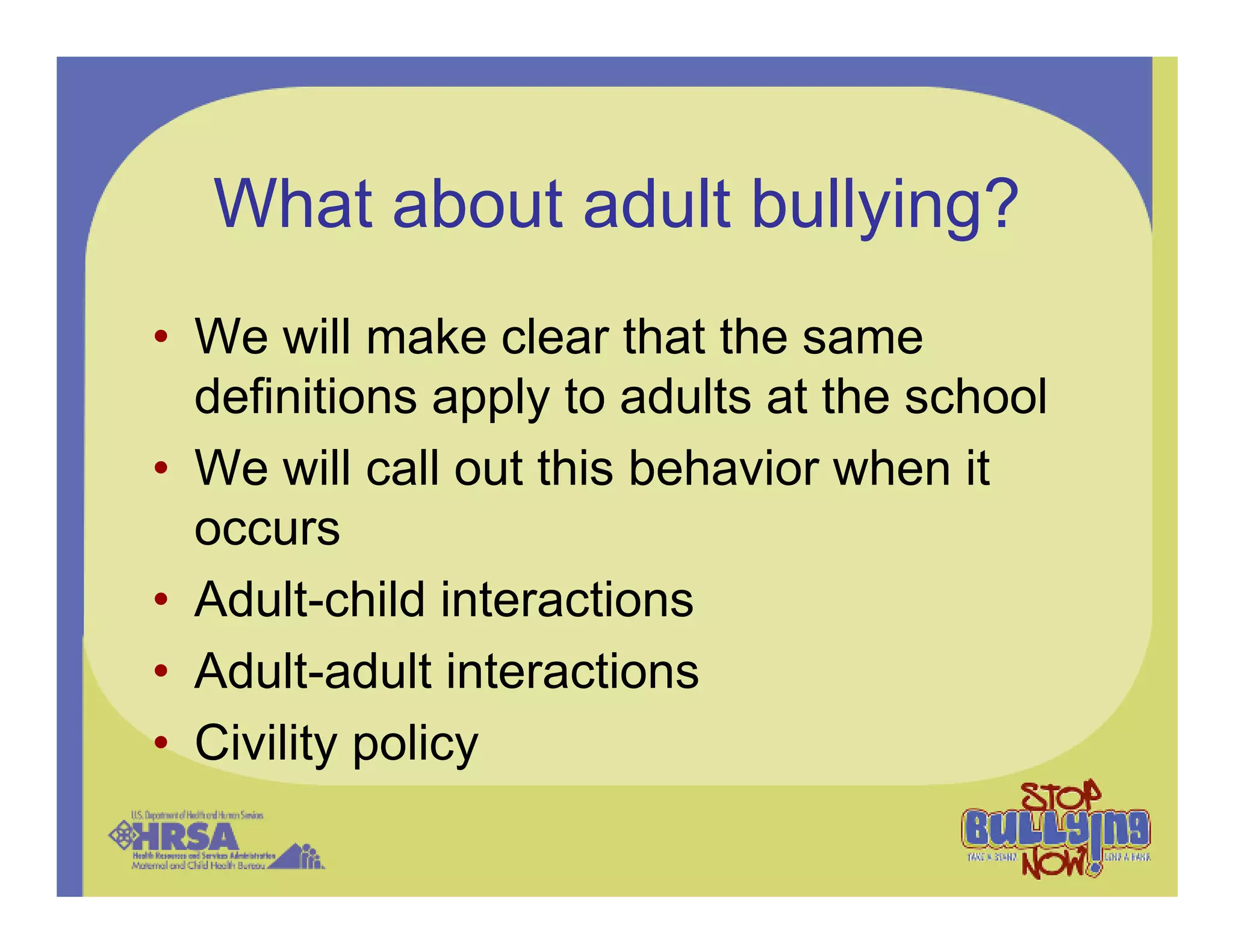 District anti bullying training | PDF