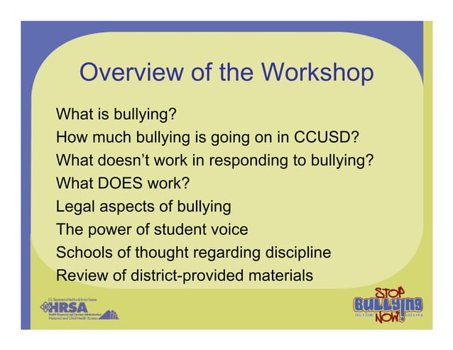 District anti bullying training | PDF