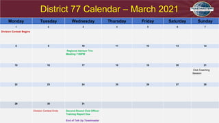 District Calendar | PPT