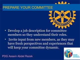 District committee roles and responsibilities | PPT