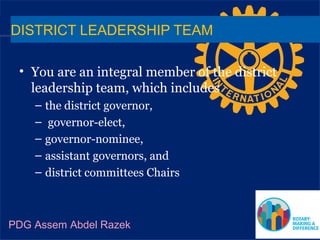 District committee roles and responsibilities | PPT