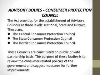 District consumer protection council | PPTX | Law