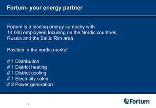 District Cooling Jenny Dahlberg, Fortum | PPT