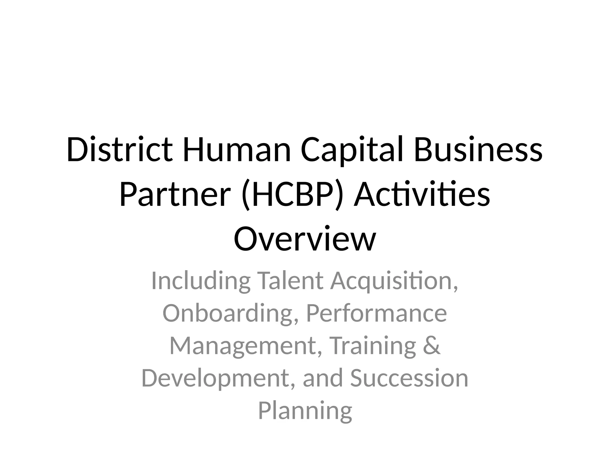 Human Capital Business partner book for business entities. | PPTX