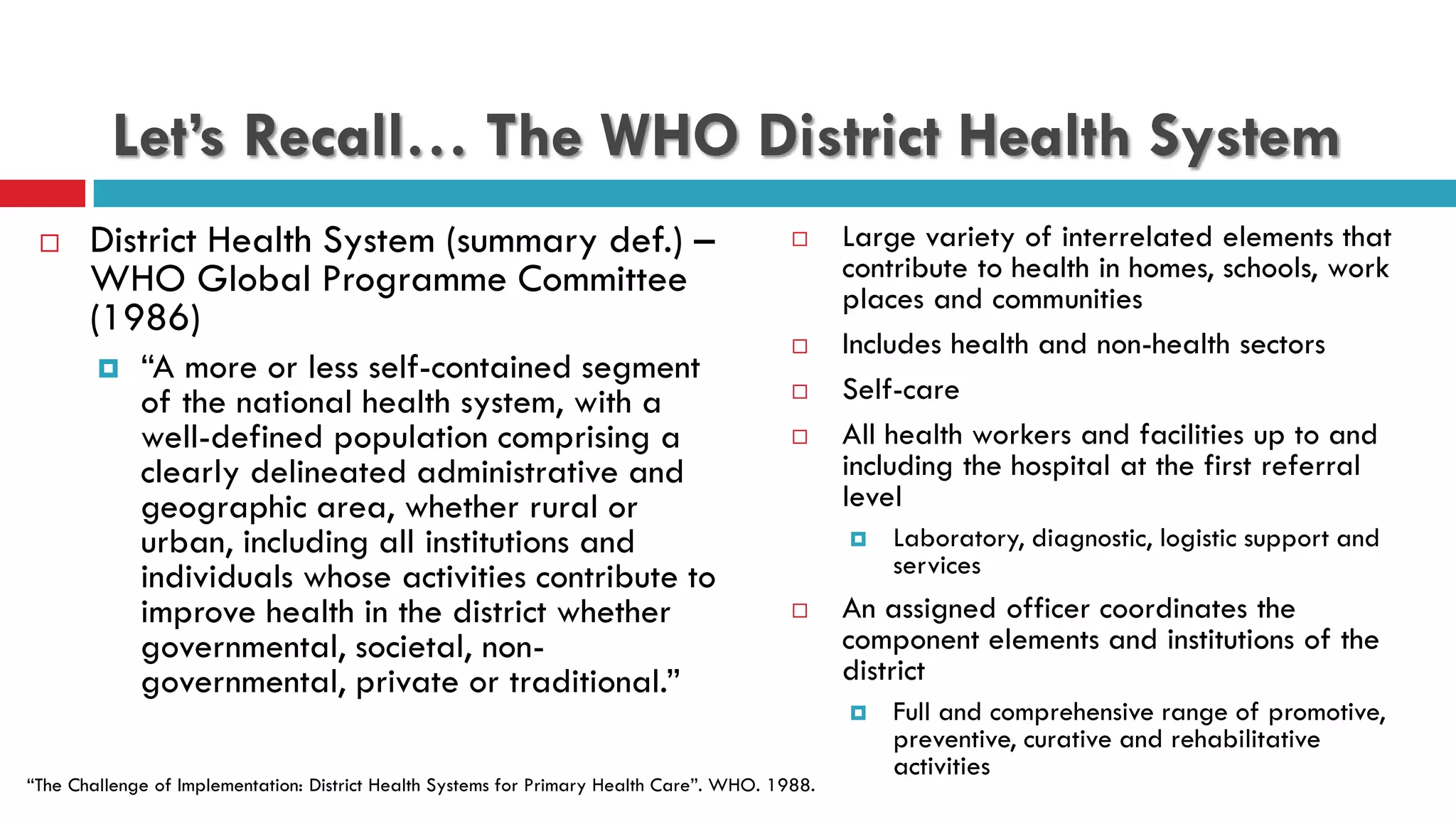 The District Health System in the Philippines | PDF