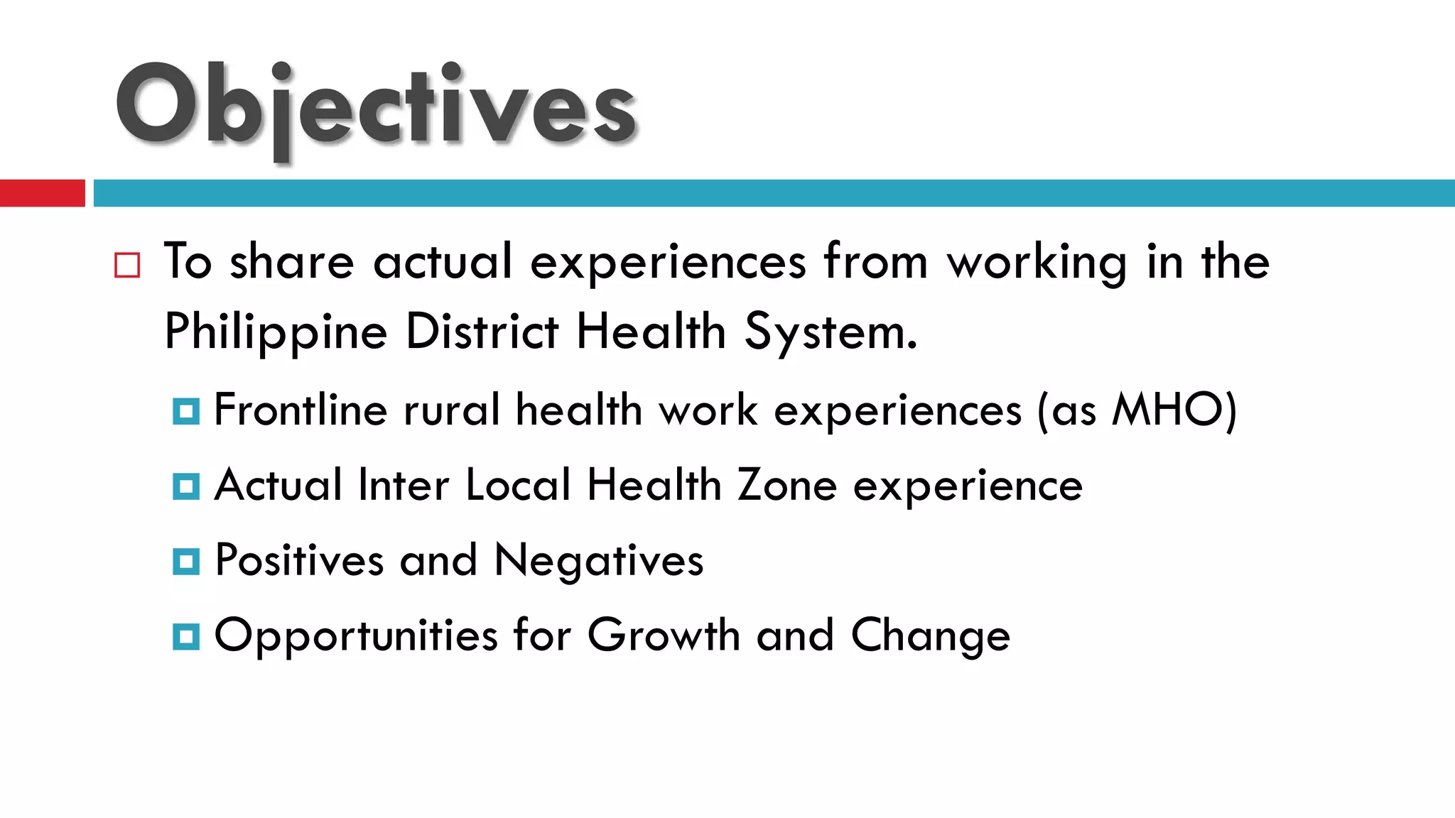 The District Health System in the Philippines | PDF