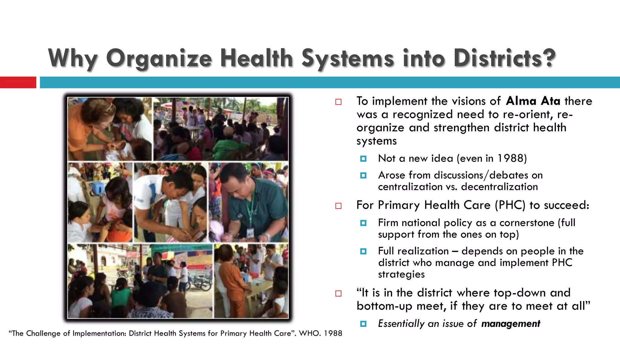 The District Health System in the Philippines | PDF
