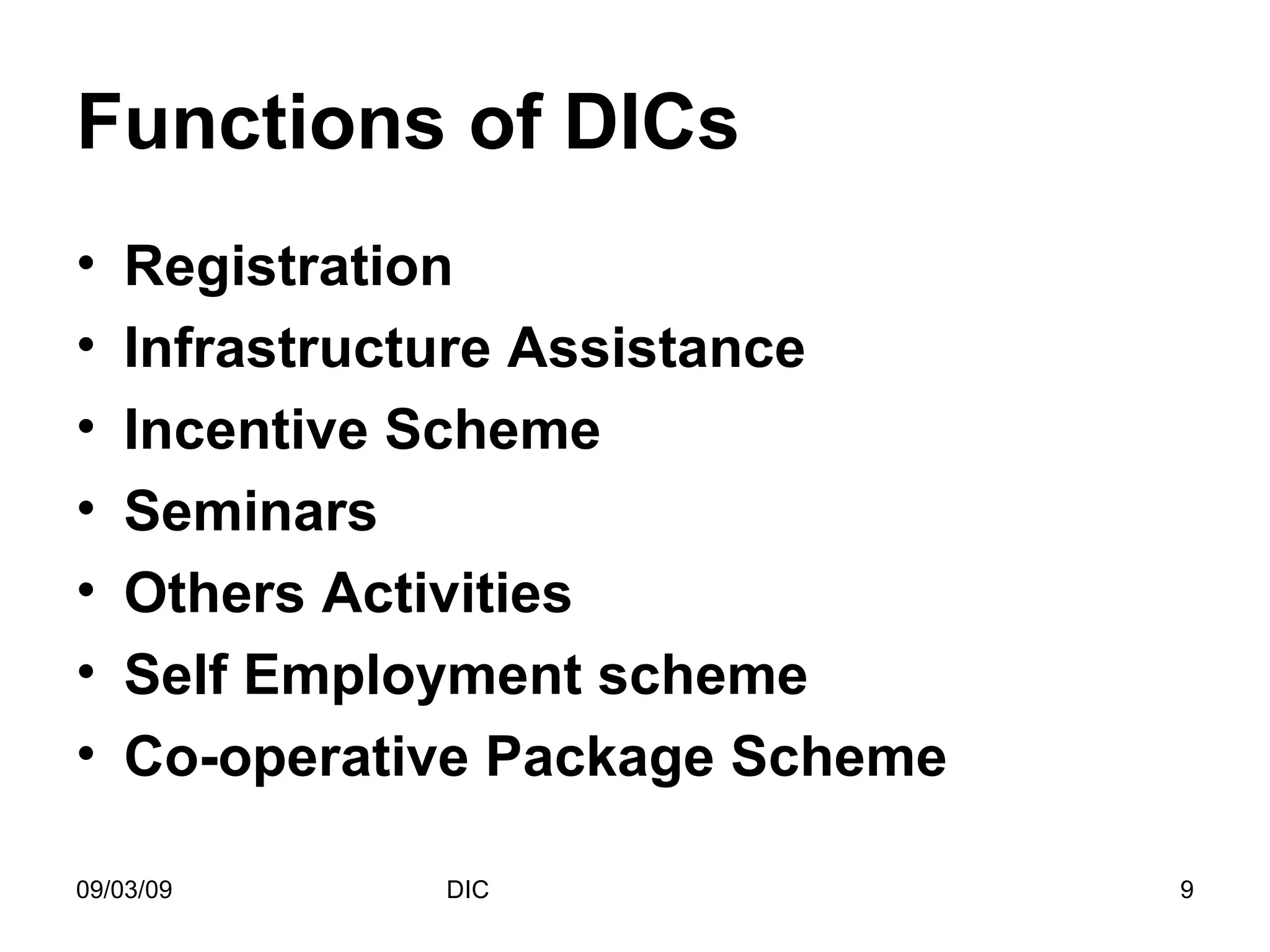 District Industrial Centre | PPT