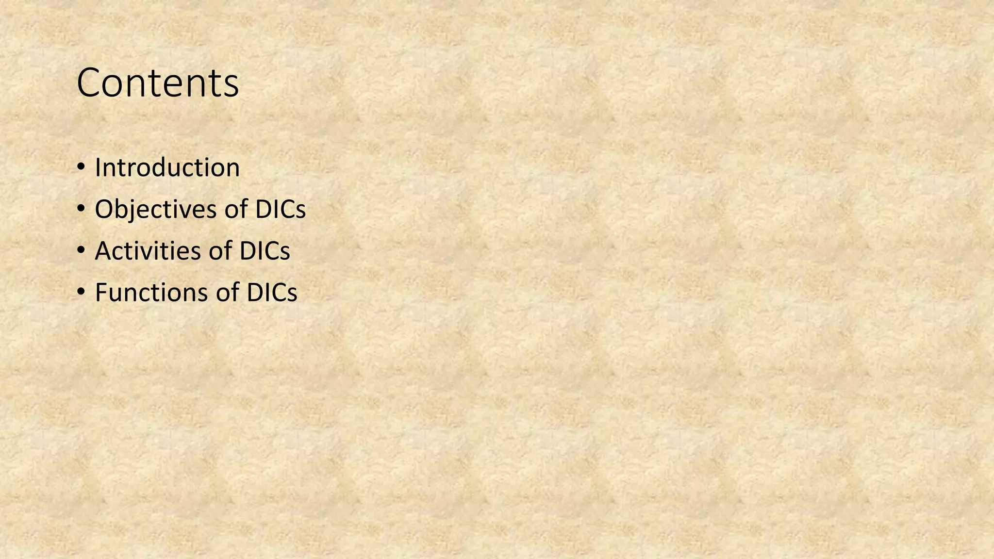 District industries centres(dics) | PPTX
