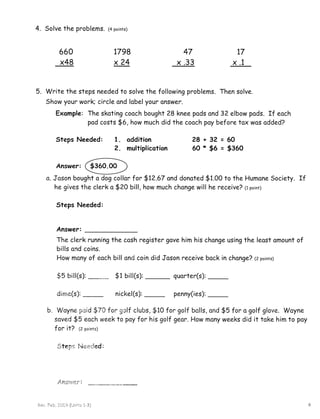 District math assessments | PDF