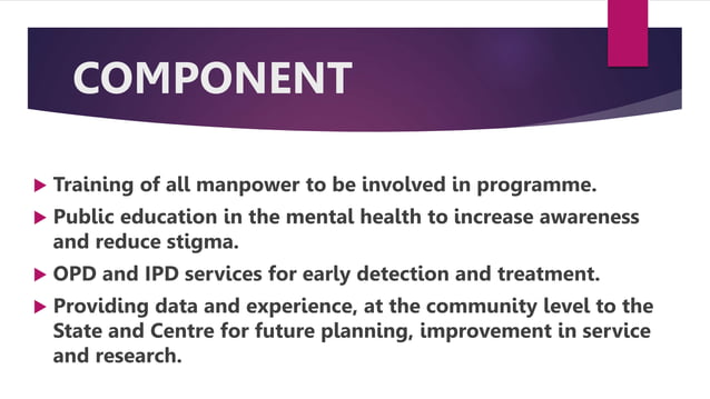 DISTRICT MENTAL HEALTH PROGRAM.pptx DMHP | PPTX