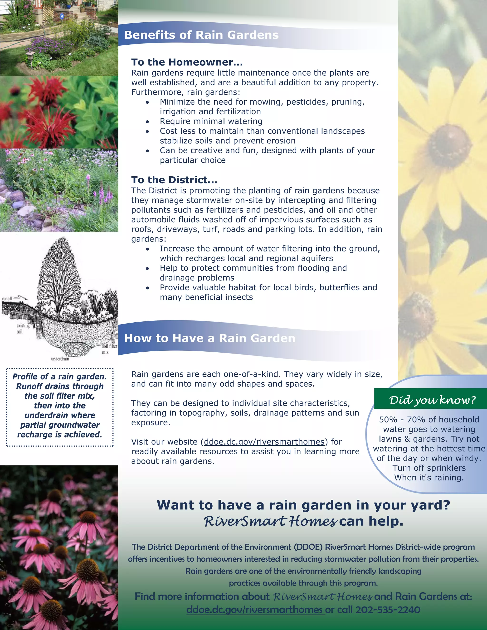 Dc Out Of The Gutter Reducing Polluted Runoff Manual Pdf