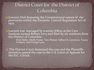 District of columbia v. Heller | PPT