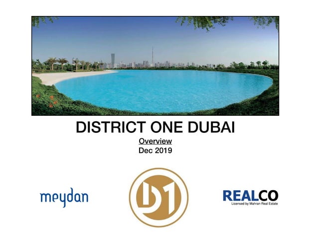 An Overview of District One Dubai | PDF
