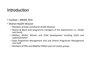 District and PHC level health planning | PPTX