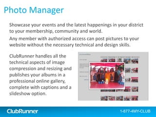 ClubRunner Features for Districts | PPT