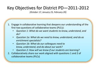 District PD October 17 | PPT