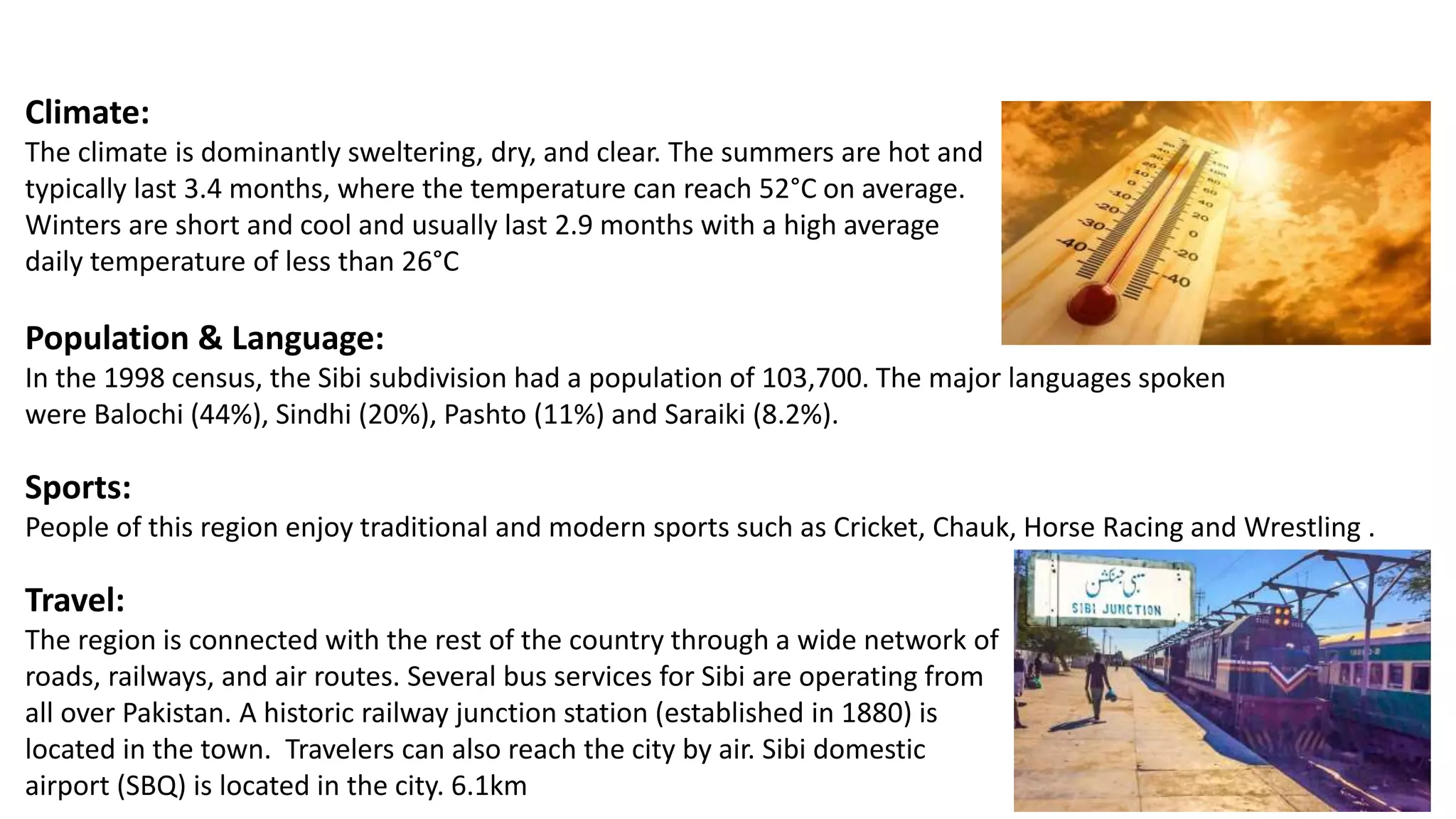 District Sibi (Hotspot of Pakistan) | PPTX