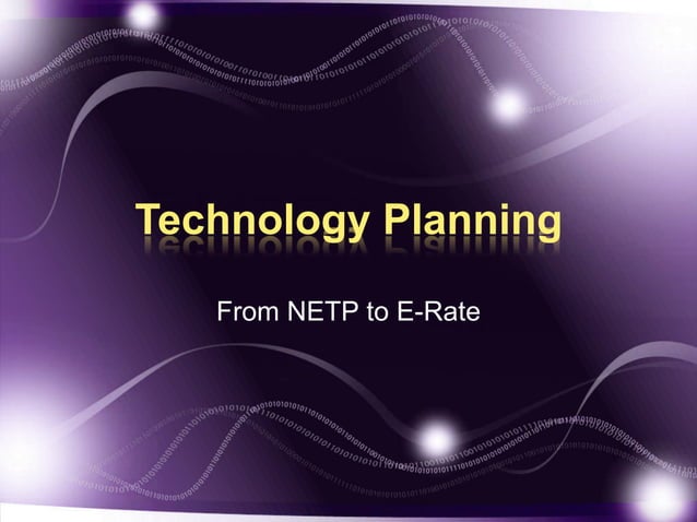 District technology plan | PPTX