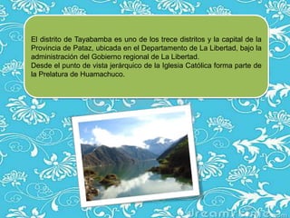 Distrito de tayabamba | PPTX