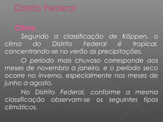 Distrito federal clima | PPT
