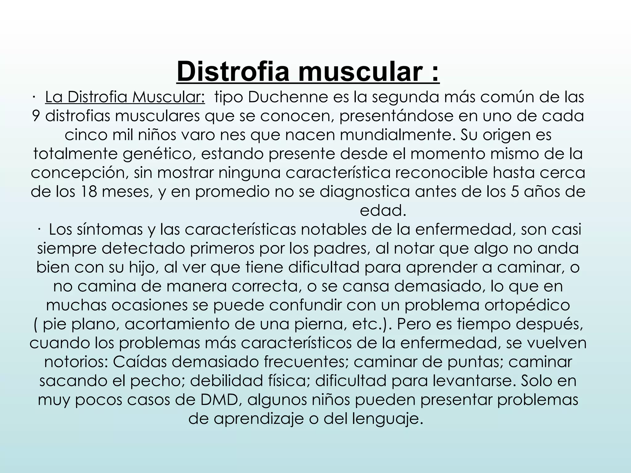 Distrofia muscular! | PPT