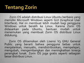 Distro linux zorin | PPT