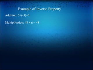 Properties of Real Numbers Period 3 | PPT