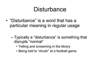 Disturbance ecology- UM | PPT
