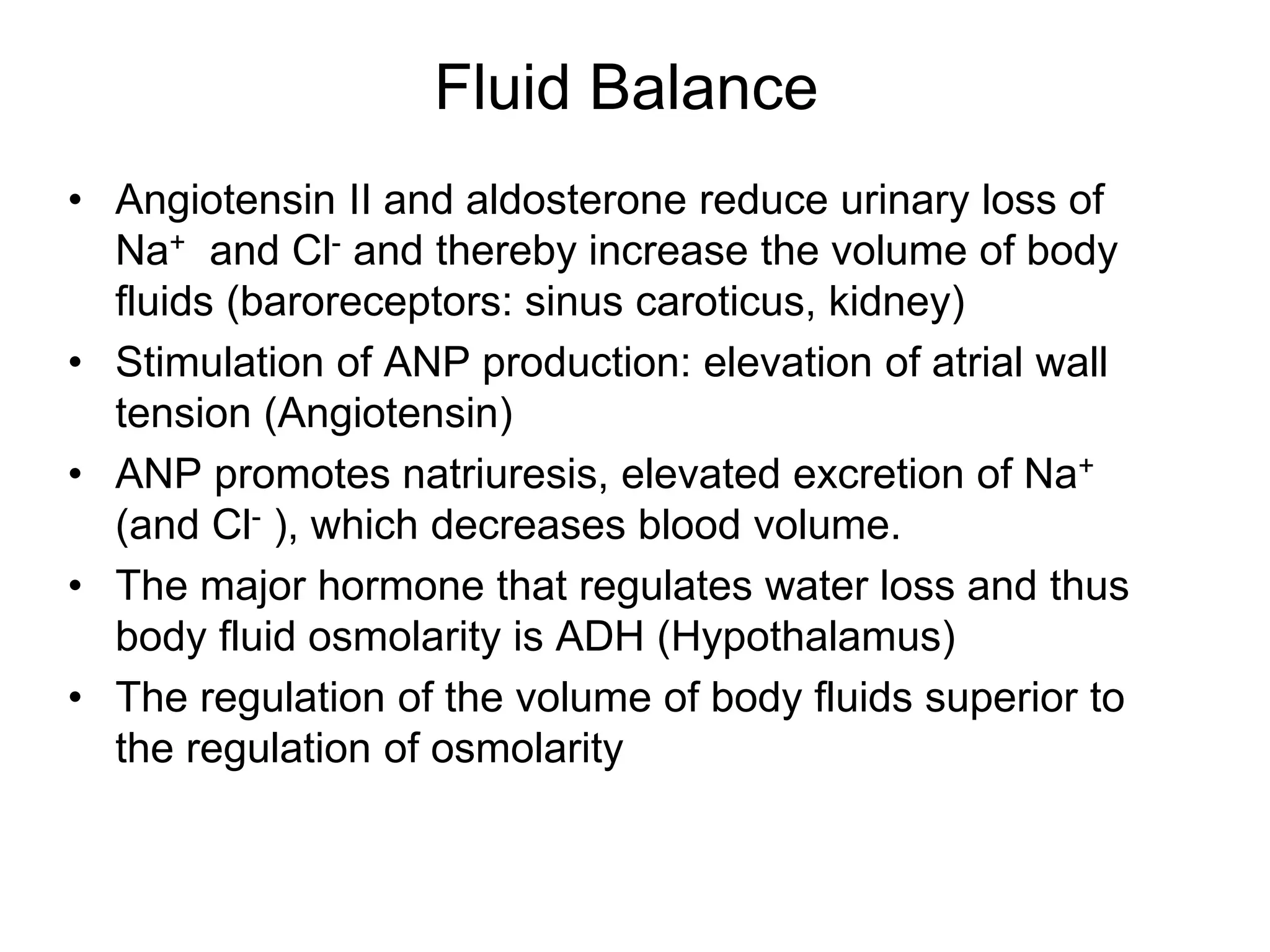 Disturbances of fluid and electrolyte balance | PPT
