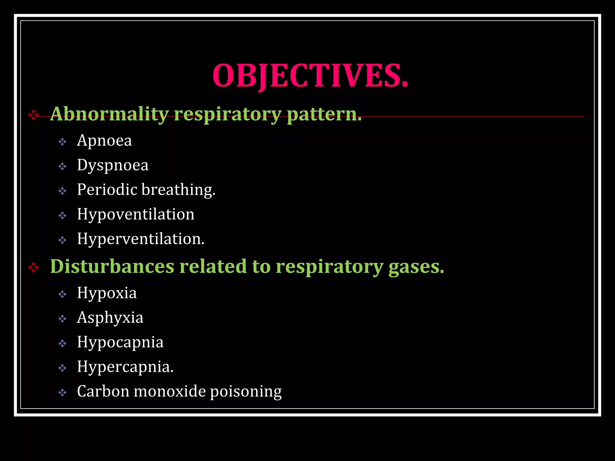 Disturbances of respiration | PPT