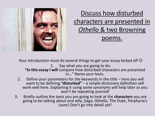 Disturbed characters – making the links | PPTX