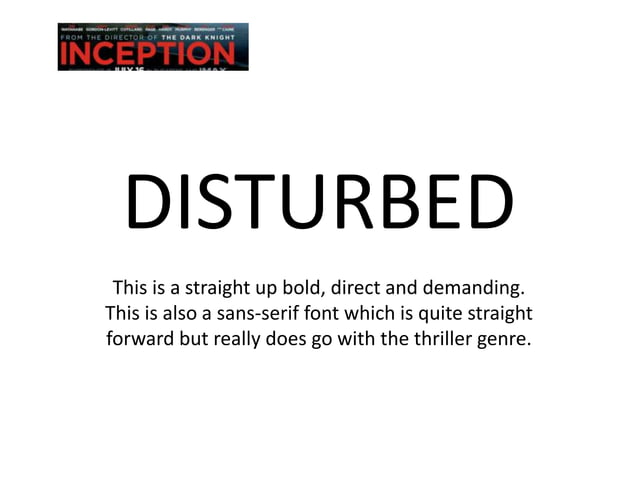 Disturbed font styles | PPT