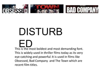 The Darkest Hour typeface ideas | PPT