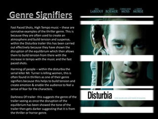 Disturbia trailer analysis | PPT