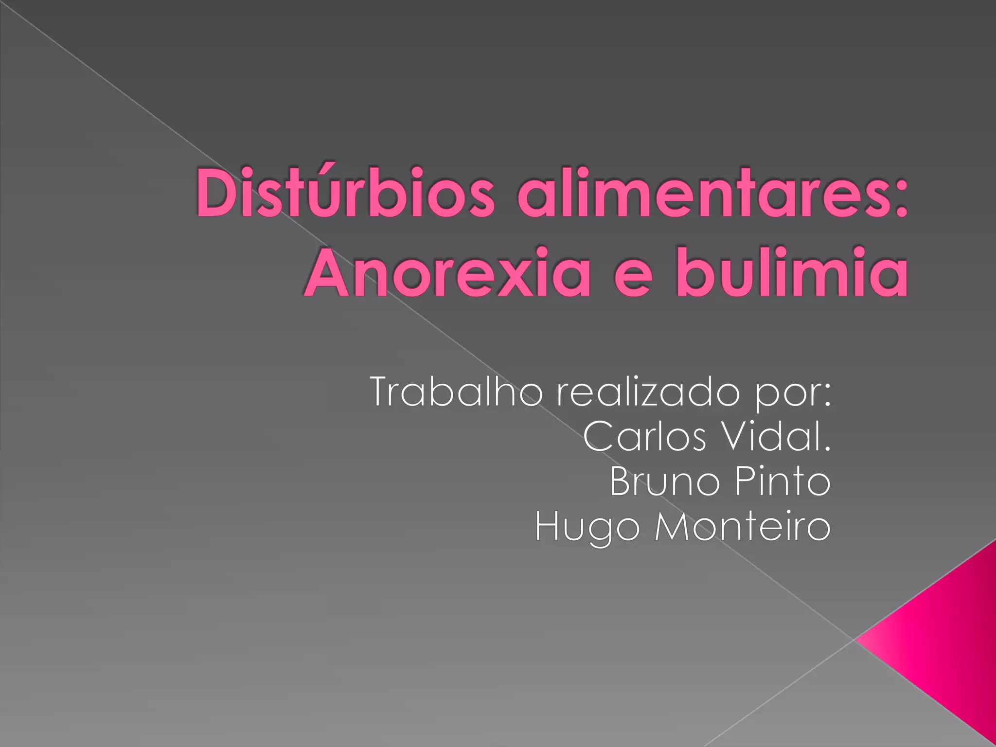 Disturbios alimentares | PPT