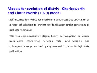 Distyly- Genetics of Distyly in plants | PPTX