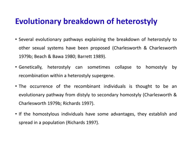 Distyly- Genetics of Distyly in plants | PPTX