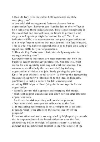 DISUSSION-1RE Chapter 15 Embedding ERM into Strategic Planning.docx