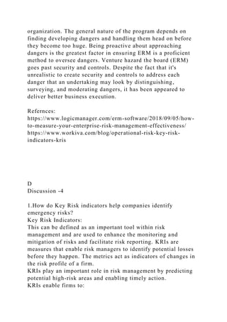 DISUSSION-1RE Chapter 15 Embedding ERM into Strategic Planning.docx