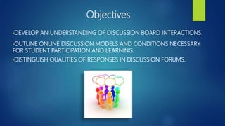 Discussion Boards with Online Learning | PPTX | Online Education ...