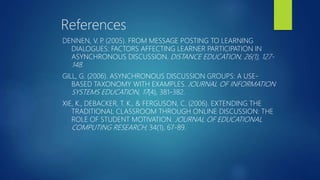 Discussion Boards with Online Learning | PPTX | Online Education ...