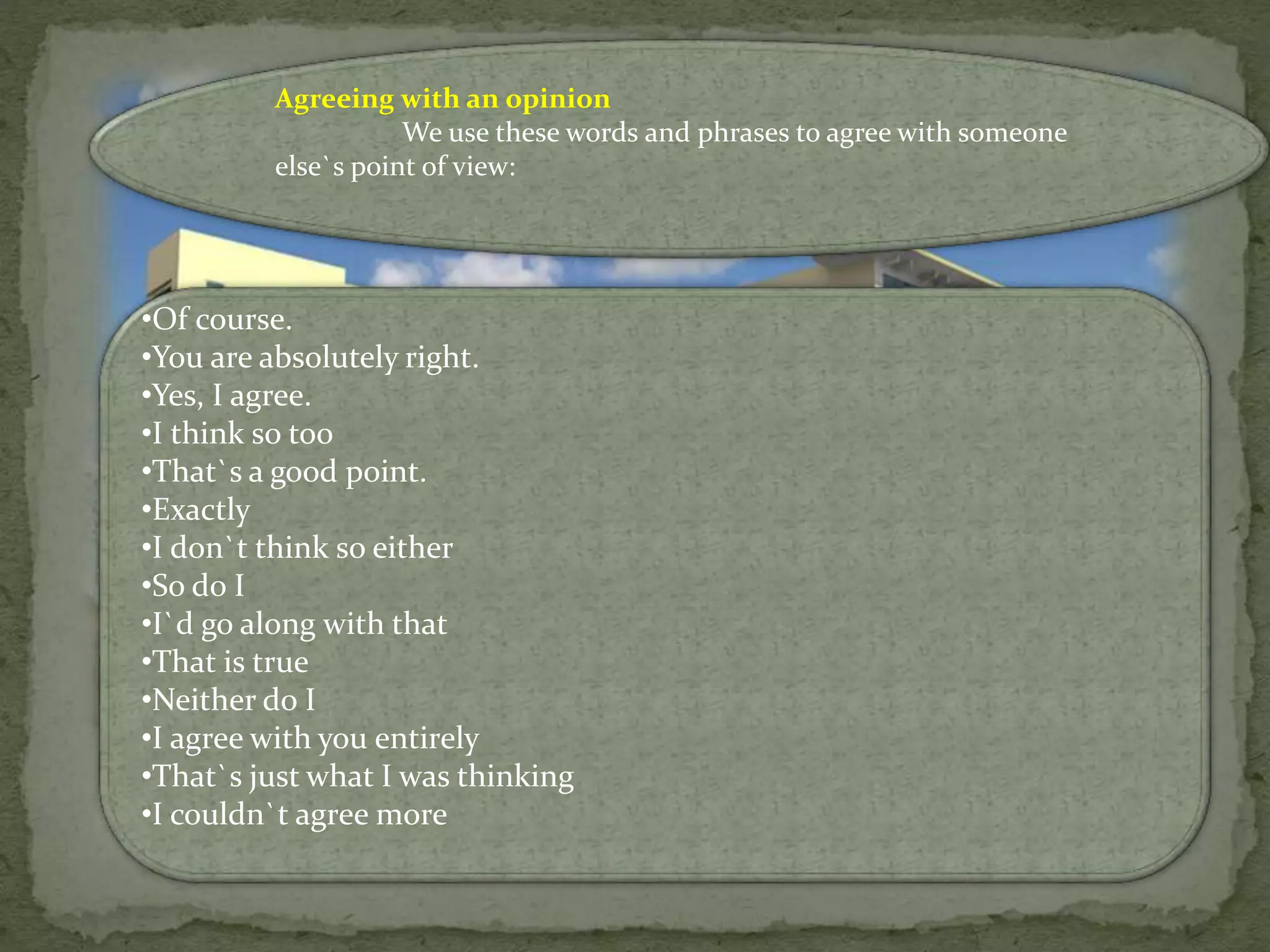 Some Expressing Opinions in Teaching Learning | PPT