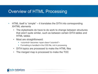 Dita ot pipeline webinar | PPTX | Programming Languages | Computing