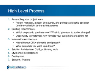 DITA Quick Start Webinar: Defining Your Style Sheet Requirements | PPT