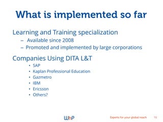 DITA and e-Learning | PPT