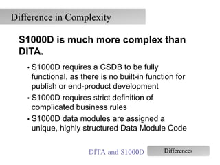 DITA and S1000D Two Paths to Structured Documentation | PPTX
