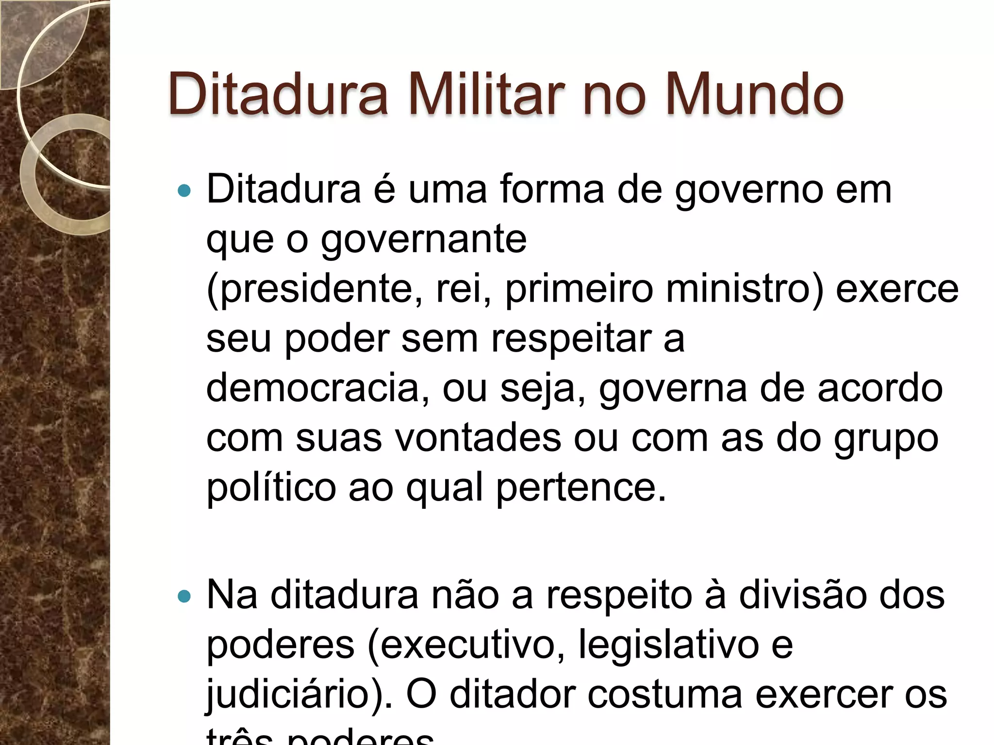 Ditadura militar e direitos humanos | PPT